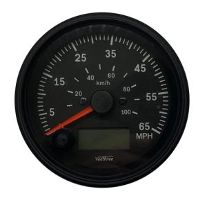 GPS Speedometer 65MPH Black Dial